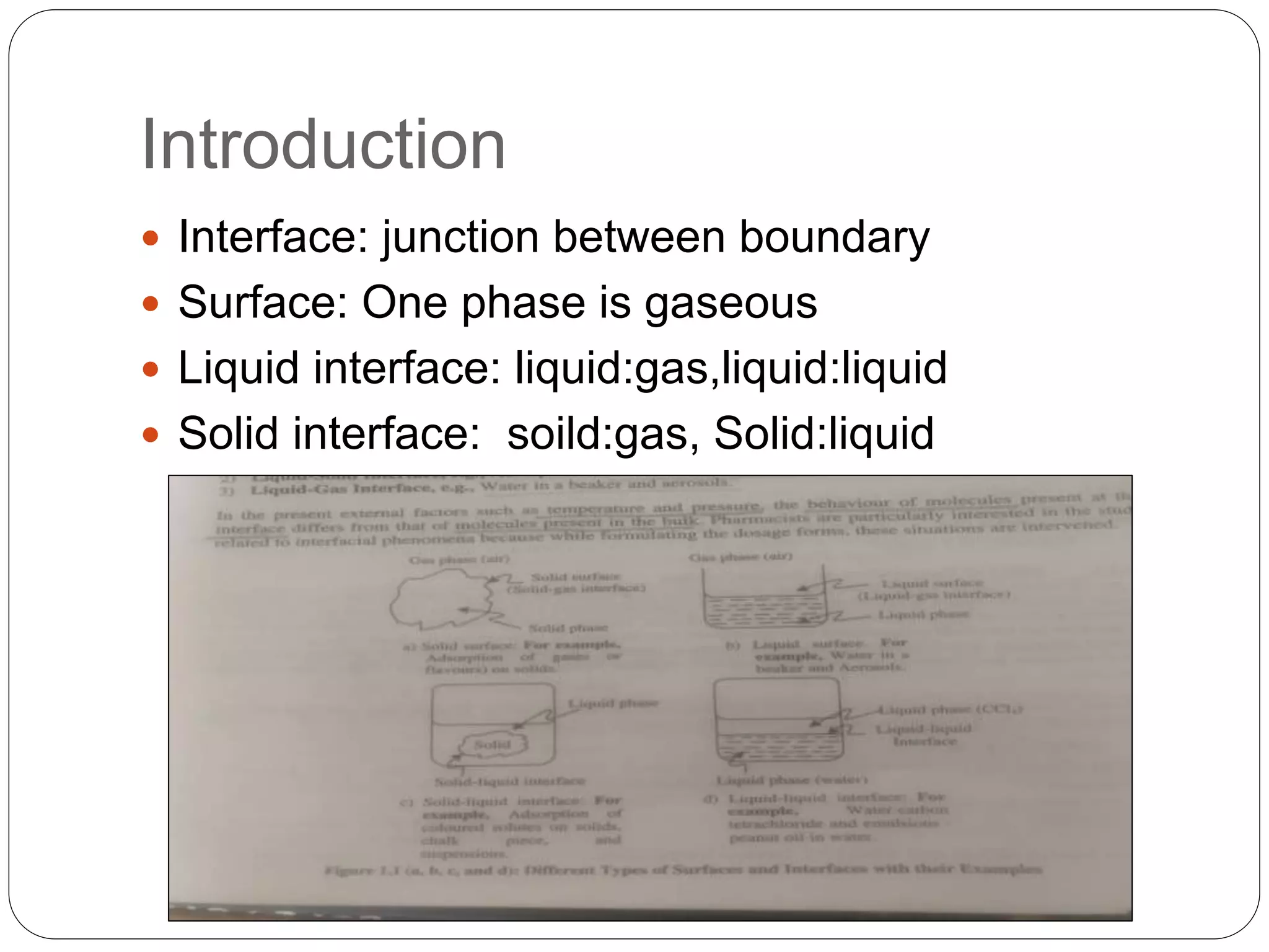 Surface and interfacial phenomenon | PPTX