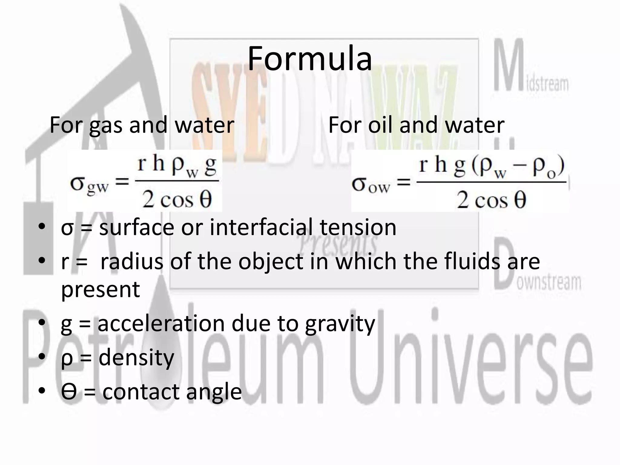 Surface and interfacial tension | PPTX