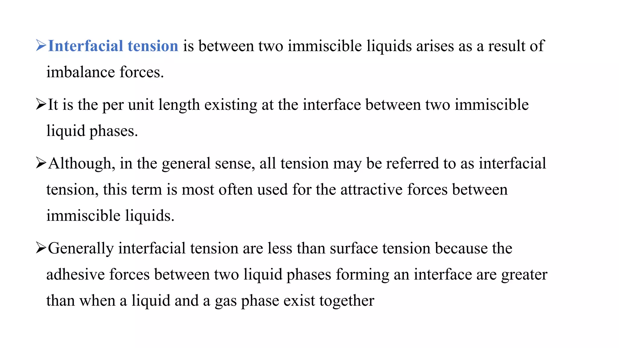 Physical Pharmaceutics-I Unit-III Surface and Interfacial tension (Part-1)(Liquid interface ...