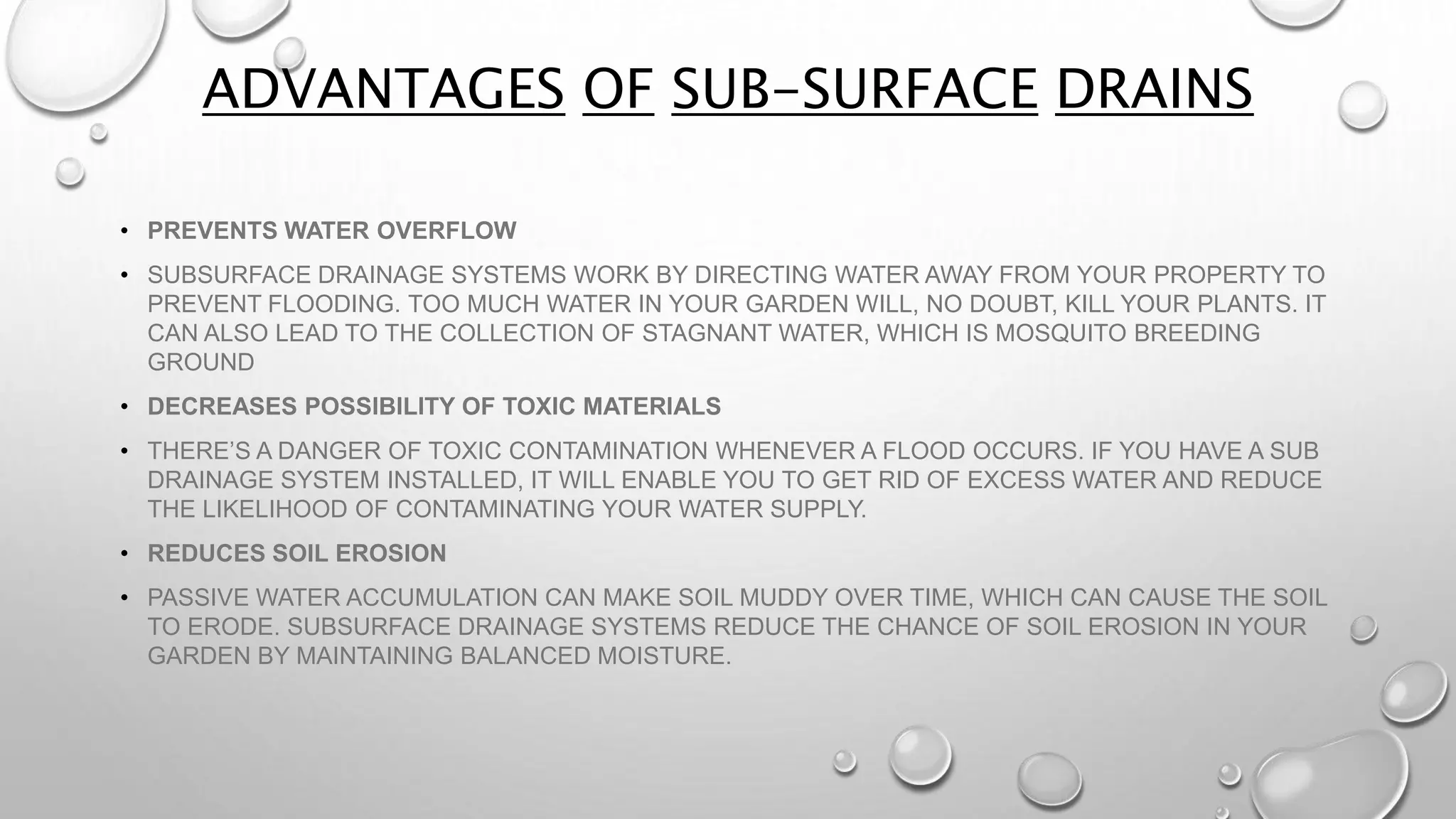 Surface And Subsurface Tile Drainage Pptx