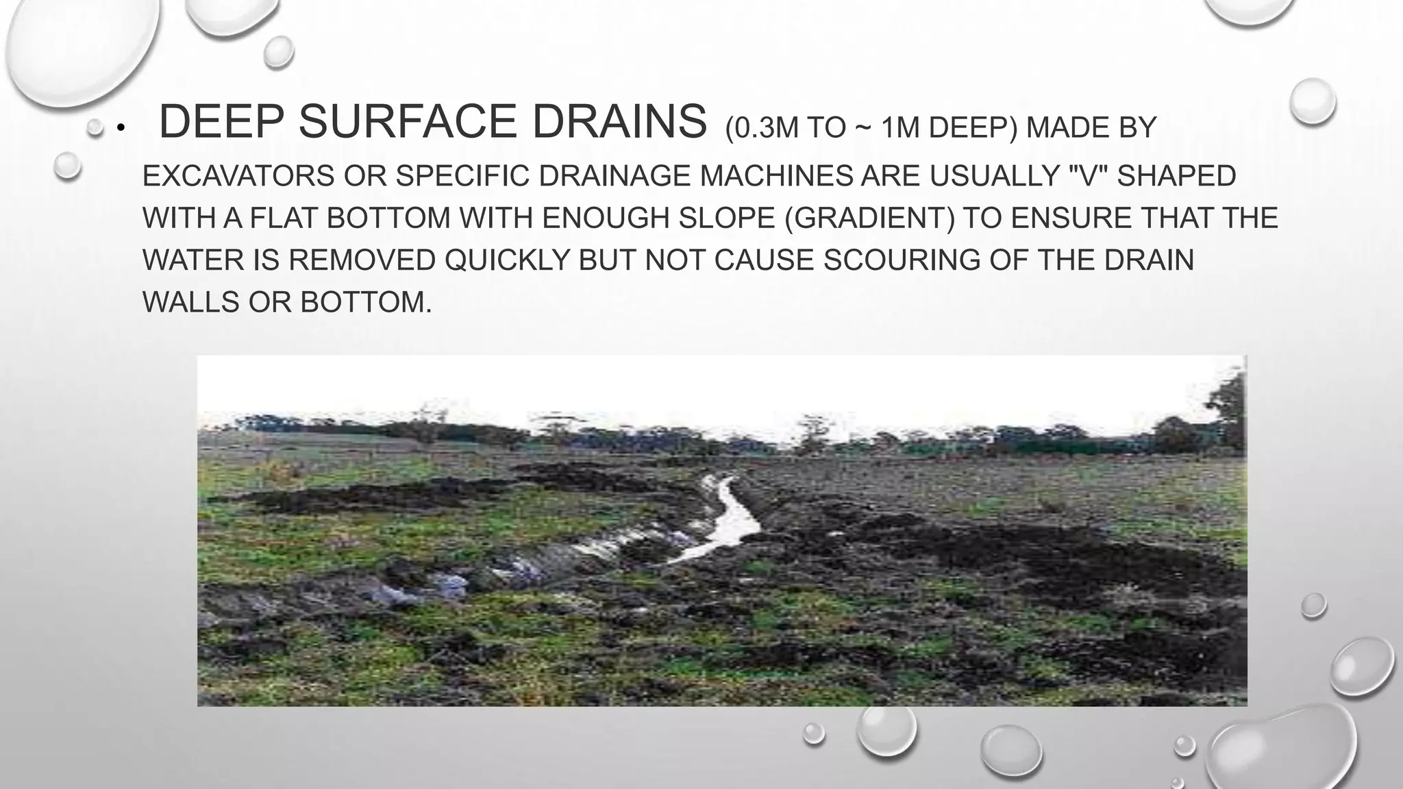 Surface And Subsurface Tile Drainage Pptx