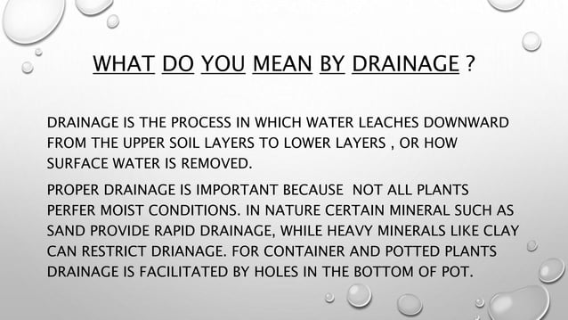 Surface and Subsurface Tile Drainage | PPT
