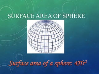 surface area and volume ppt for class 10 | PPTX