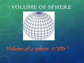 surface area and volume ppt for class 10 | PPTX