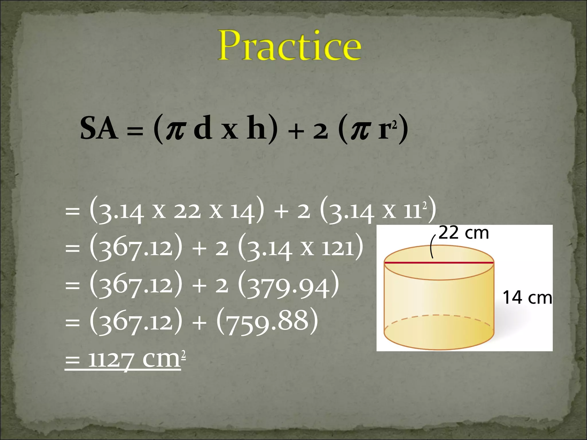 Surface area and volume | PPT