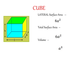 Surface area and volume | PPTX