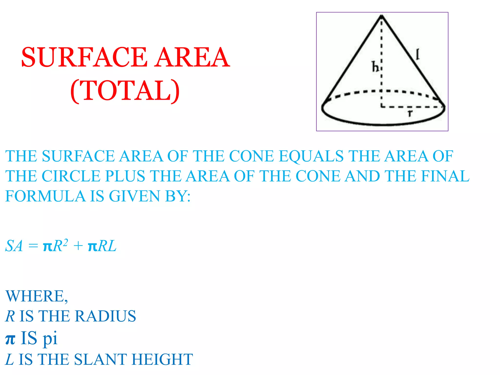SURFACE AREA AND VOLUME | PPTX | Physics | Science