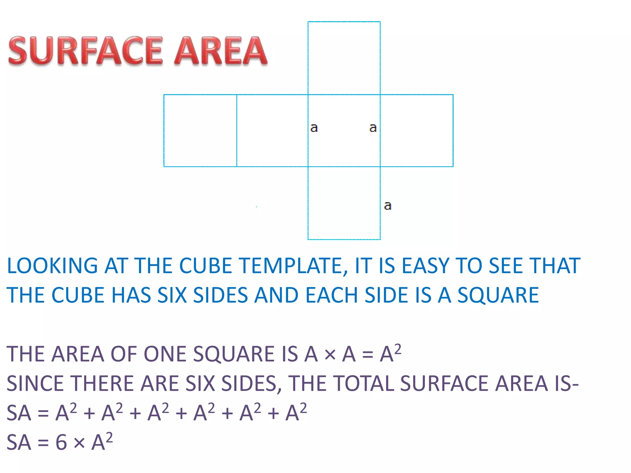 SURFACE AREA AND VOLUME | PPTX