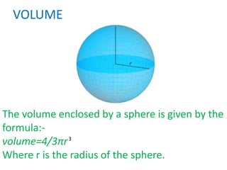 SURFACE AREA AND VOLUME | PPT