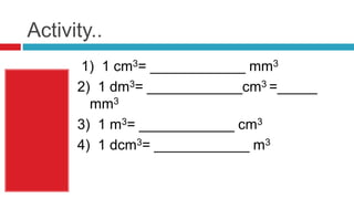Surface area and volume.pptx | Physics | Science
