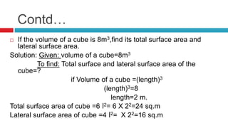 Surface area and volume.pptx | Physics | Science