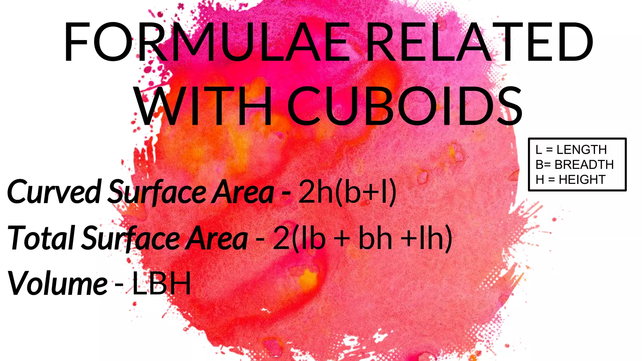 Surface area and volume of cube, cuboid and cylinder | PPTX | Physics | Science