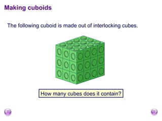 Surface area and volume of cuboids | PPT