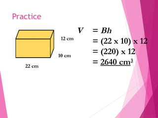 Surface Area and Volume PowerPoint.ppt helping | PPT