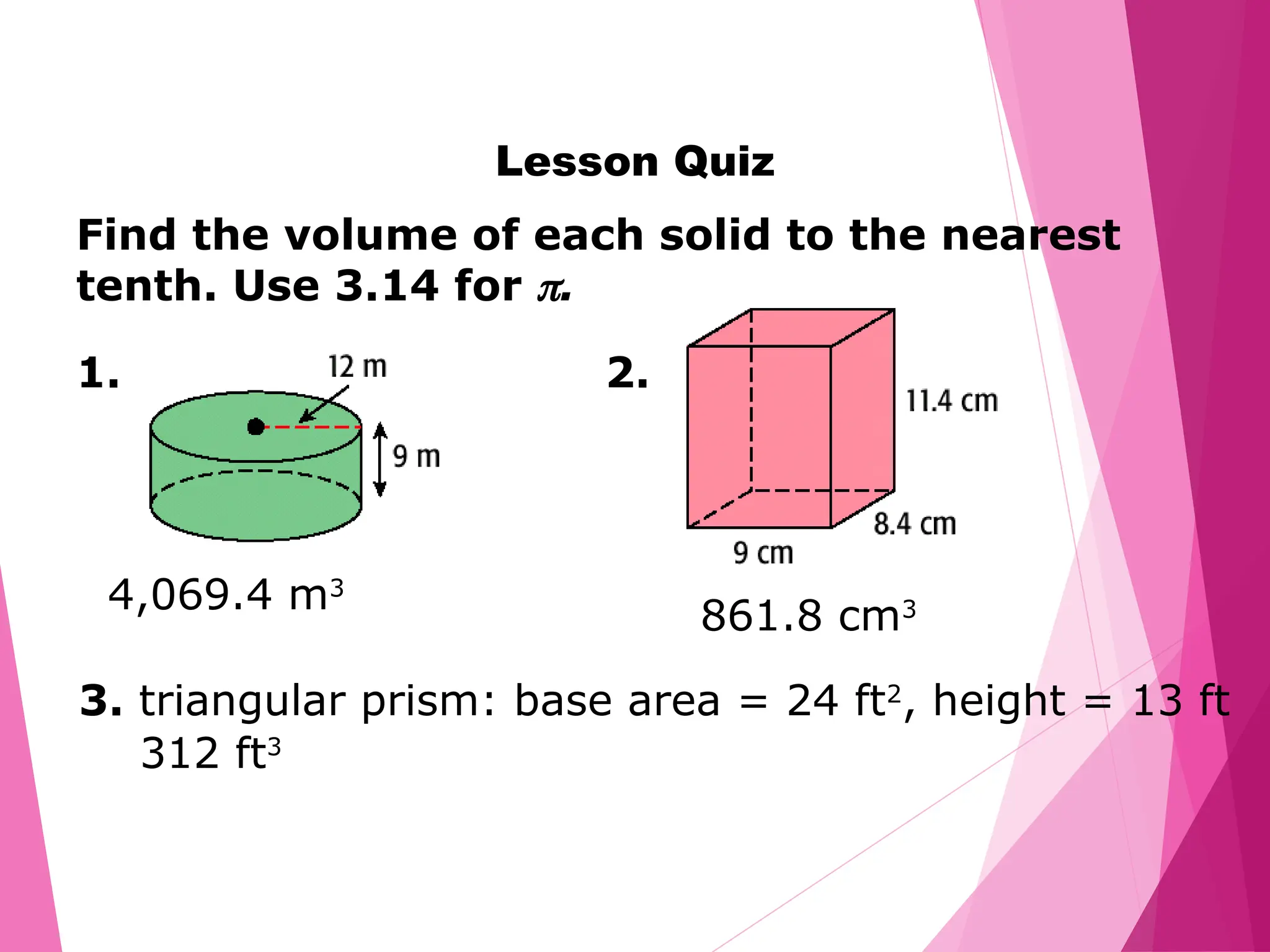 Surface Area and Volume PowerPoint.pptkkkk | PPT