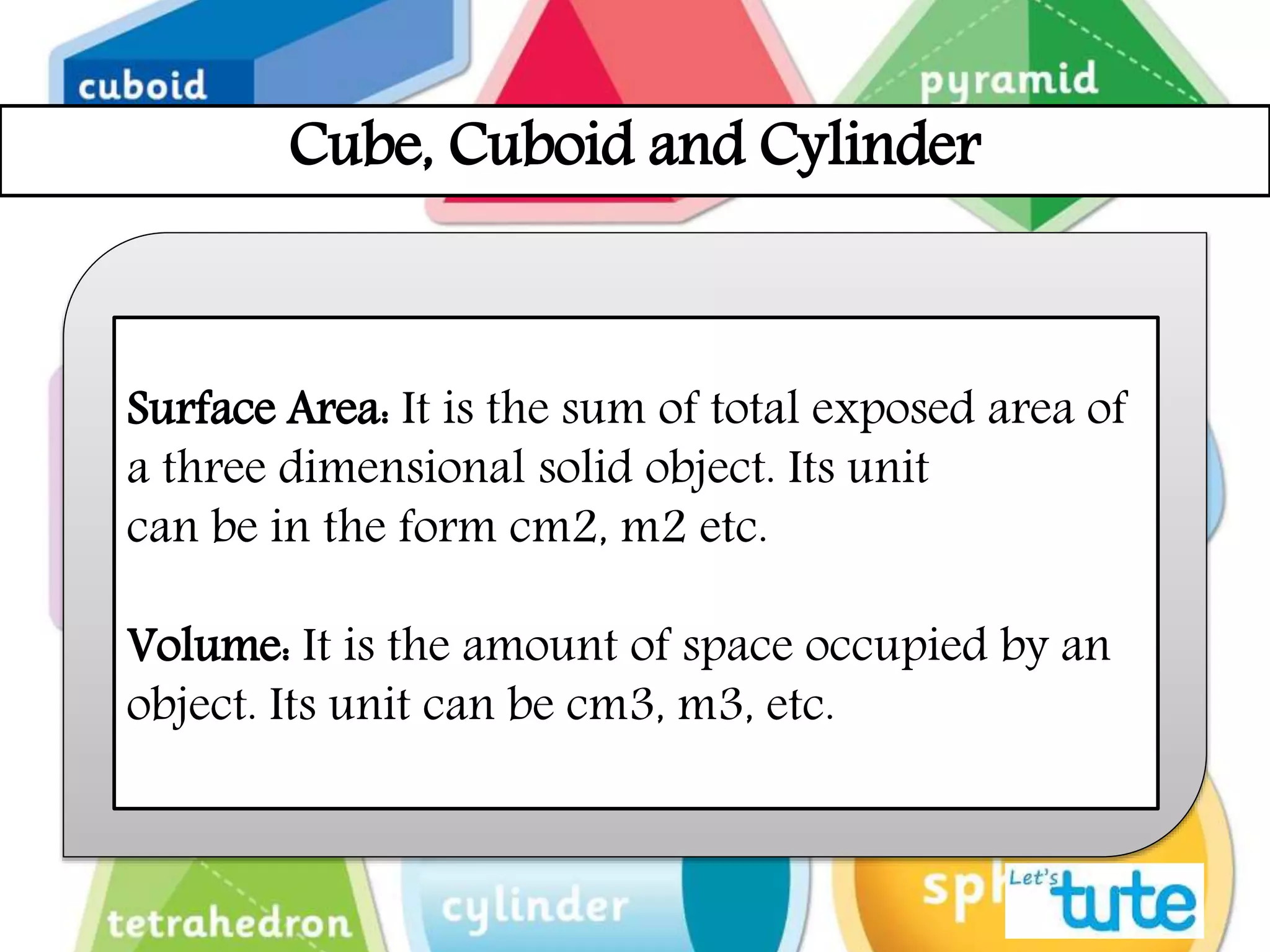 Surface area and volume - Mathematics | PPTX