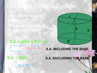 Surface area and volumes for class 10th | PPTX