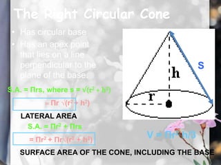 Surface area and volumes for class 10th | PPTX