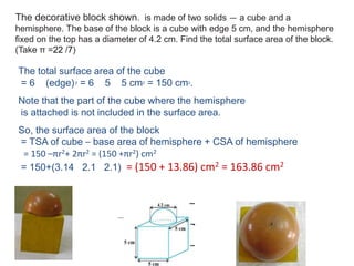 Surface area and volume ssolids | PPSX