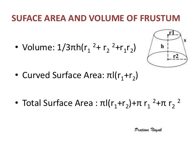 Surface area and volume ssolids