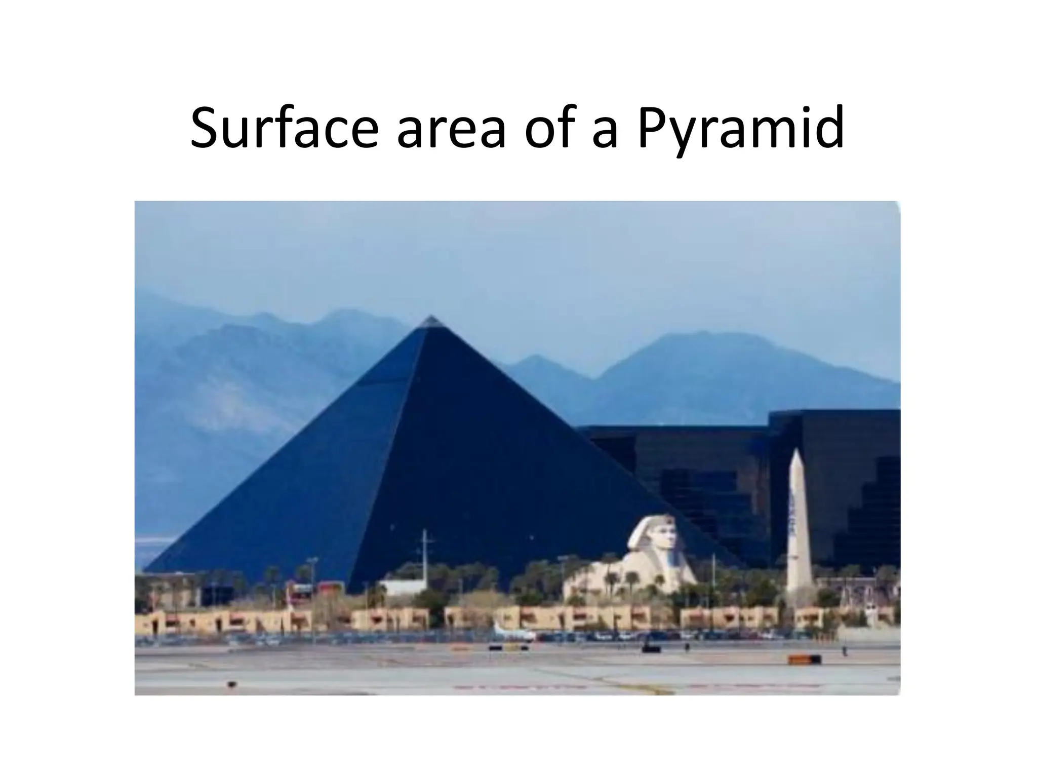 Surface area of a Pyramid.pdf pyramids . | PPT