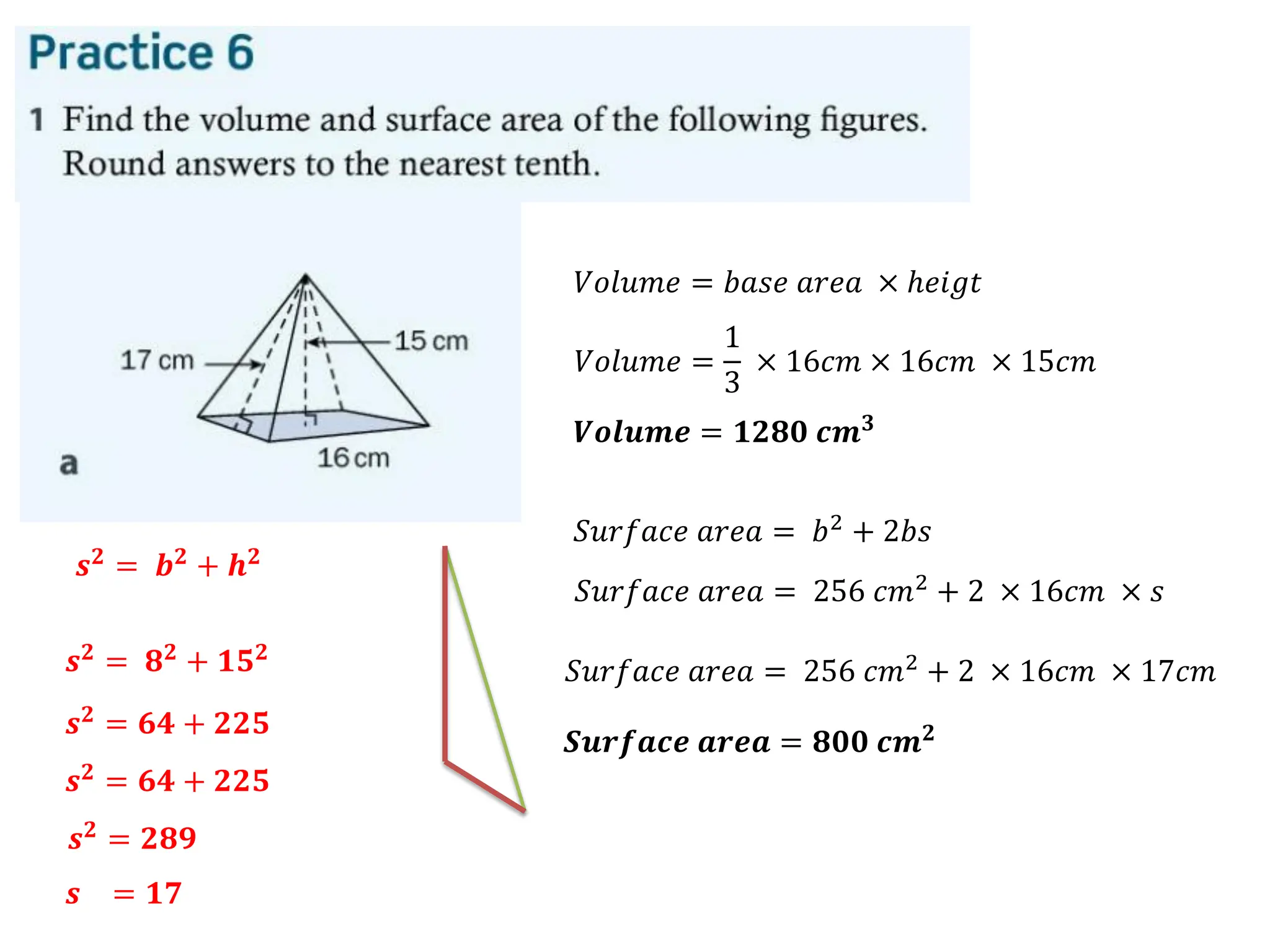 Surface area of a Pyramid.pdf pyramids . | PPT