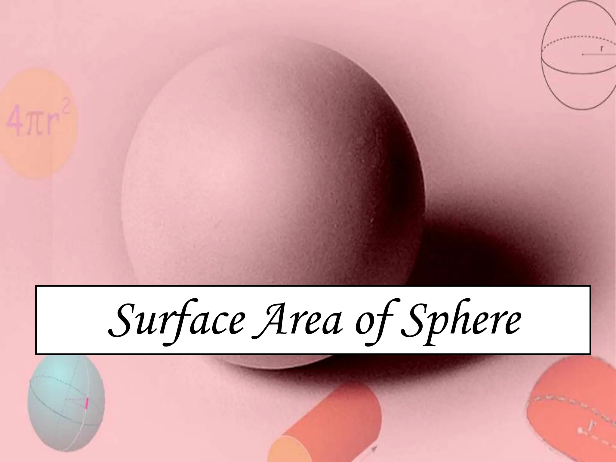 Surface area of a sphere , hemisphere .pptx