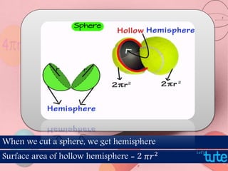 Surface area of sphere - Mathematics | PPTX