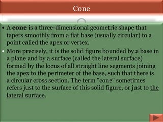 Surface areas and volumes | PPTX