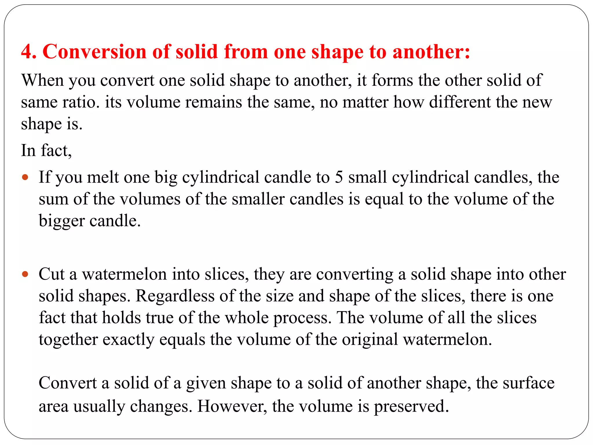 Surface areas and volumes, Chapter-13 | PPTX