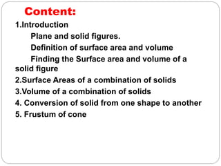 Surface areas and volumes, Chapter-13 | PPTX