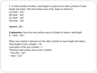 Surface areas and volumes, Chapter-13 | PPTX