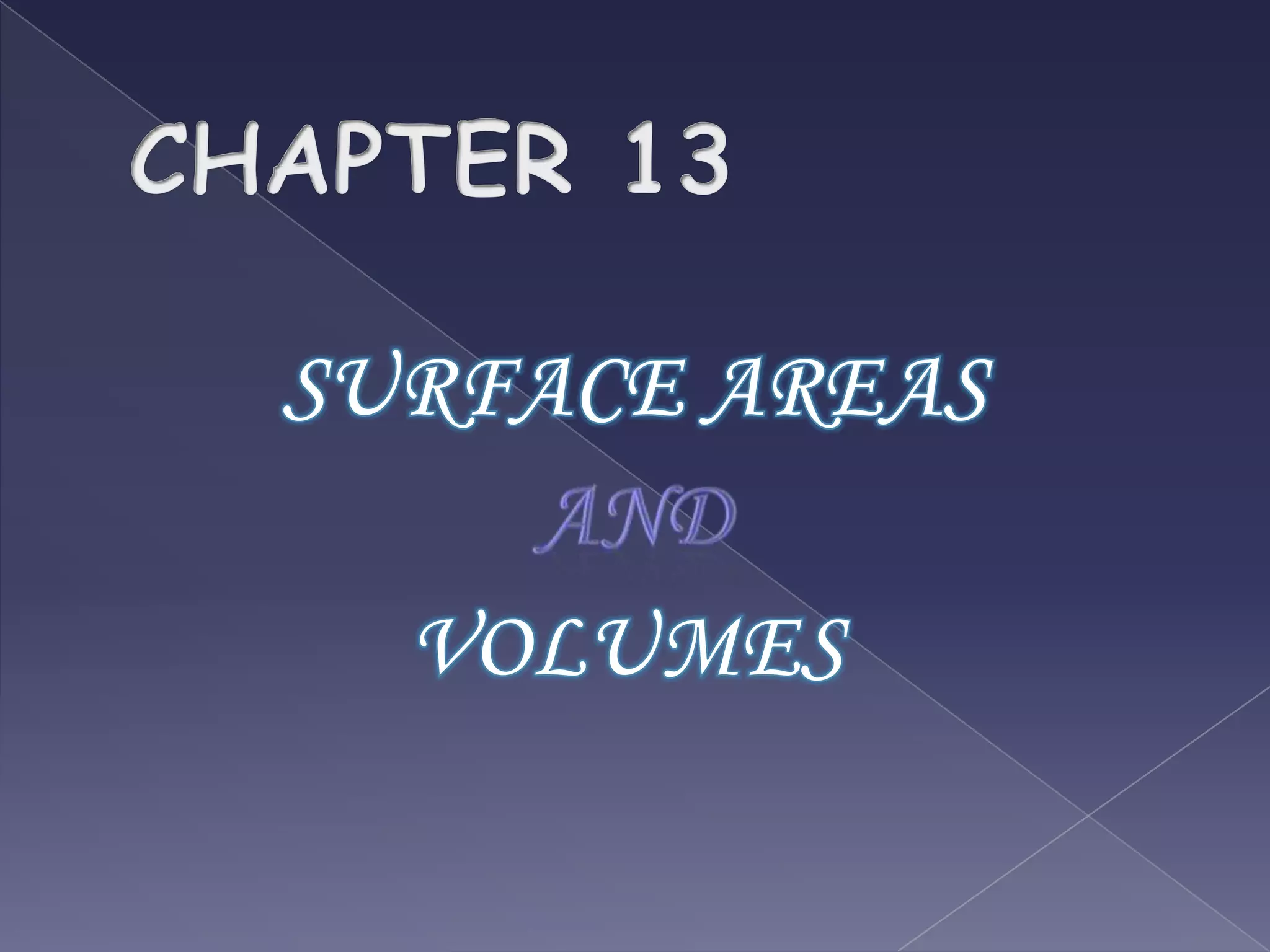 Surface areas and volumes ppt | PPTX | Painting | Arts and Crafts