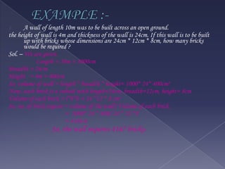 Surface areas and volumes ppt | PPTX