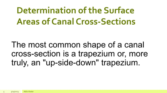 SURFACE AREAS OF CANAL CROSS-SECTIONS AND FARMS.pptx