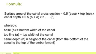 SURFACE AREAS OF CANAL CROSS-SECTIONS AND FARMS.pptx