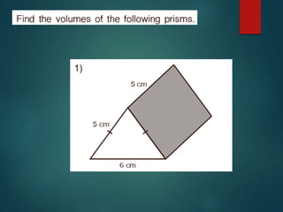 Surface area and volume of solids. Download the power point ...