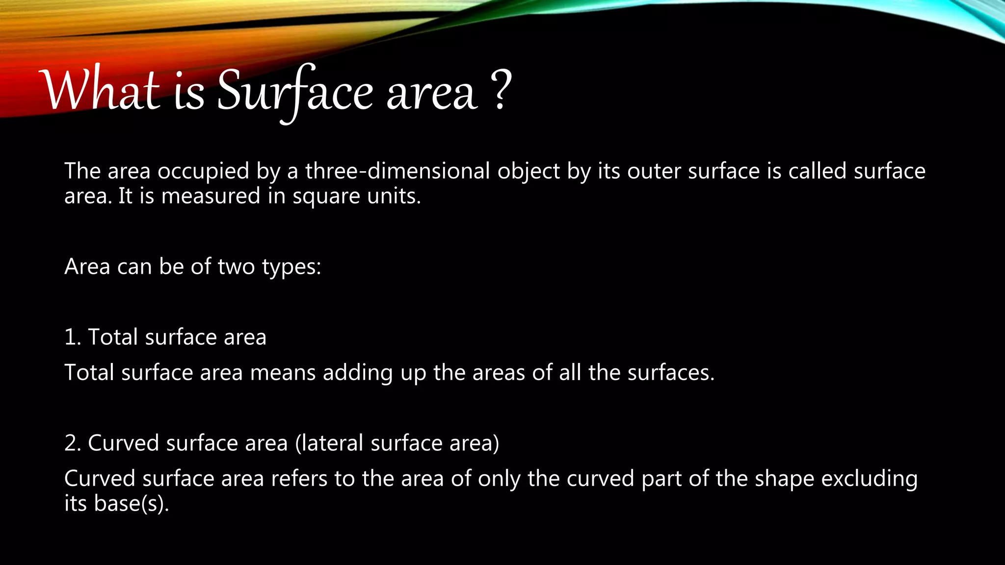 Surface area & volume | PPTX