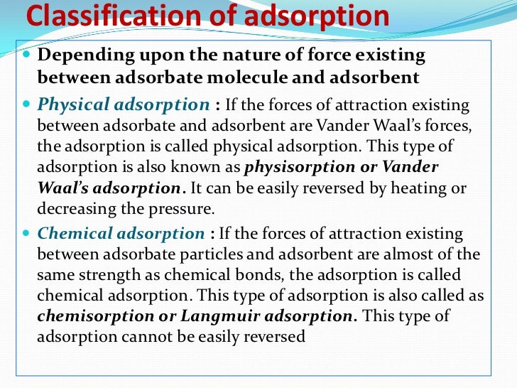 Adsorption And Absorption Adsorbtion Definition Examples