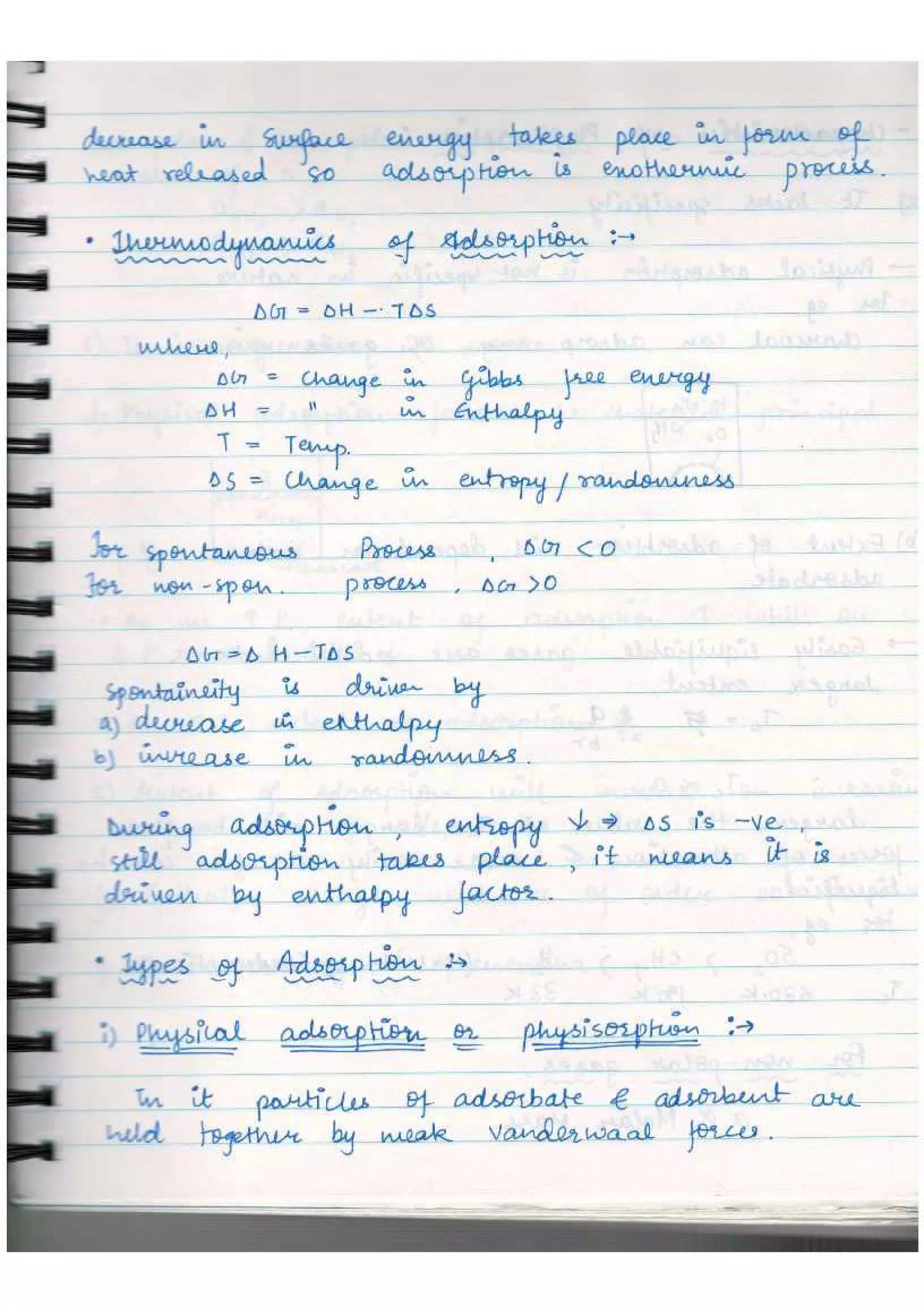 surface chemistry handwritten notes for CBSE|JEE|NEET|STATE BOARD | PDF ...