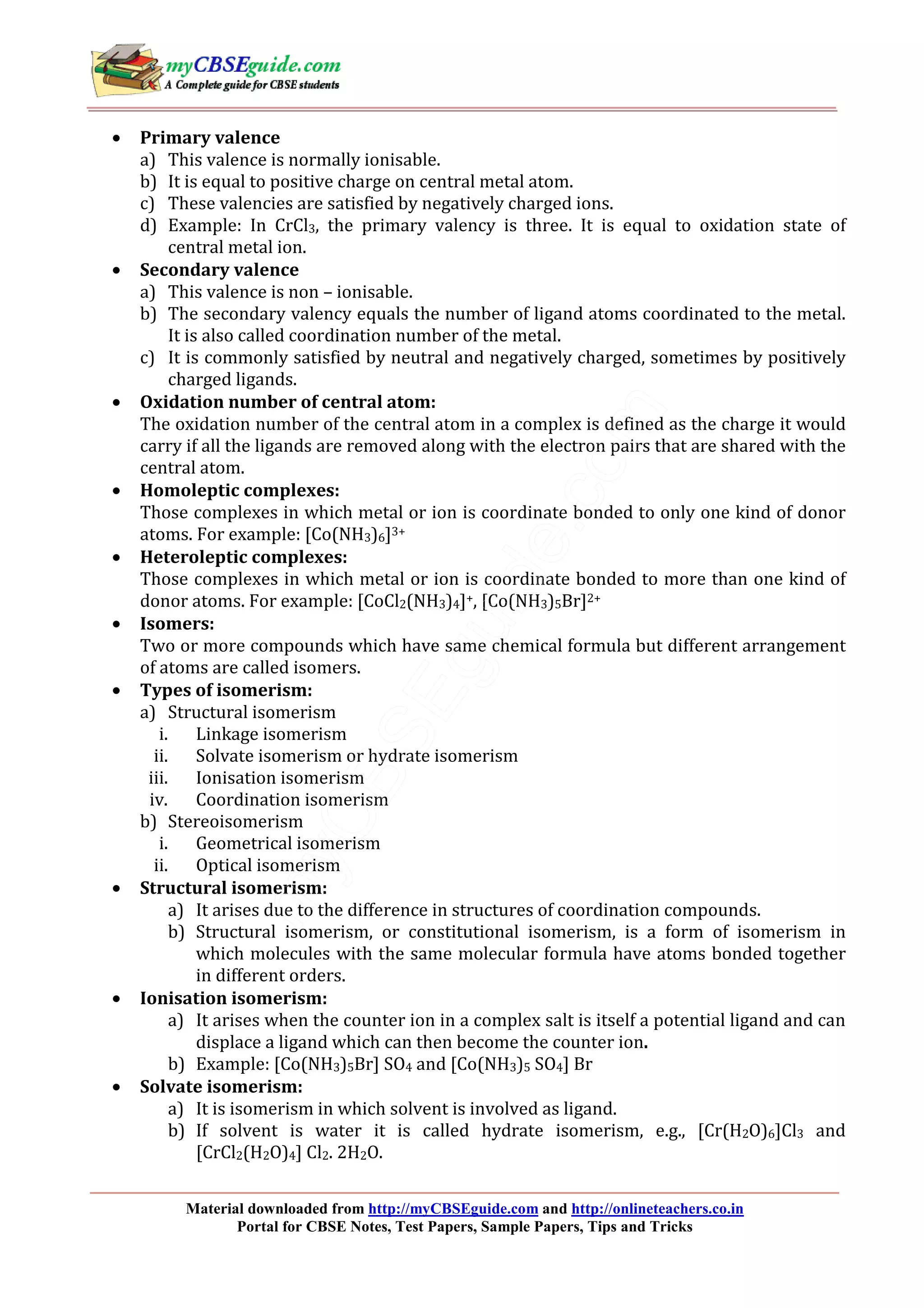 coordination compounds ncert | PDF