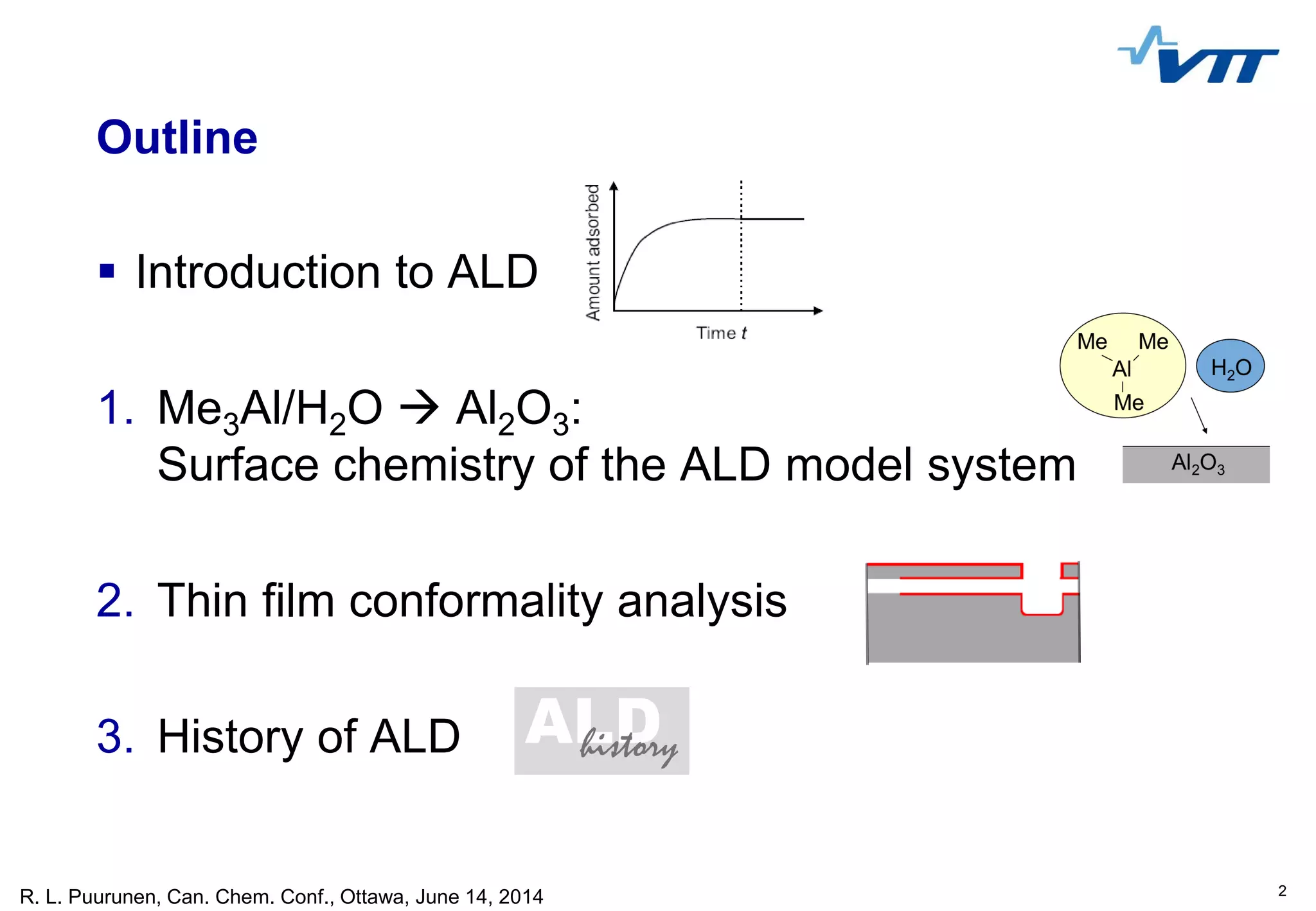 Invited talk at 98th CSC: Surface chemistry of ALD: mechanisms and ...