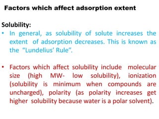 Physical adsorption, chemisorption, Freundlich’s expression, Langmuir ...