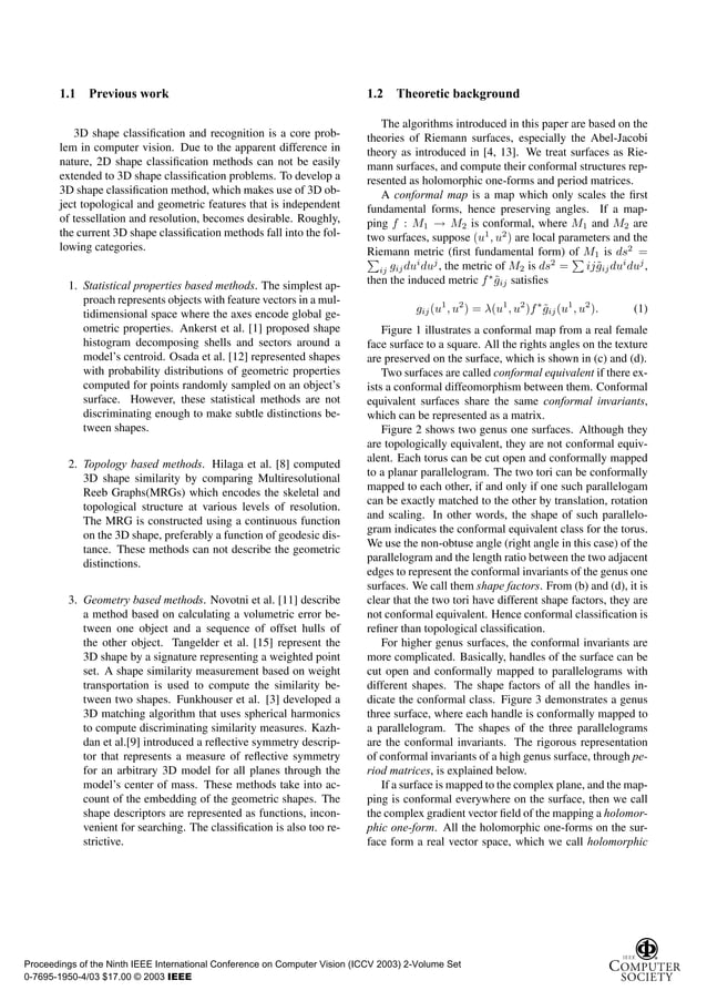 Surface classification using conformal structures | PDF