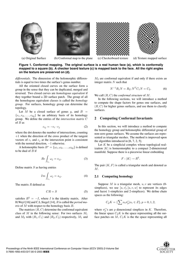 Surface classification using conformal structures | PDF