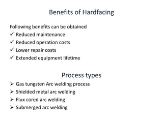 Surface coatings, hardfacing,thermal spraying | PPTX