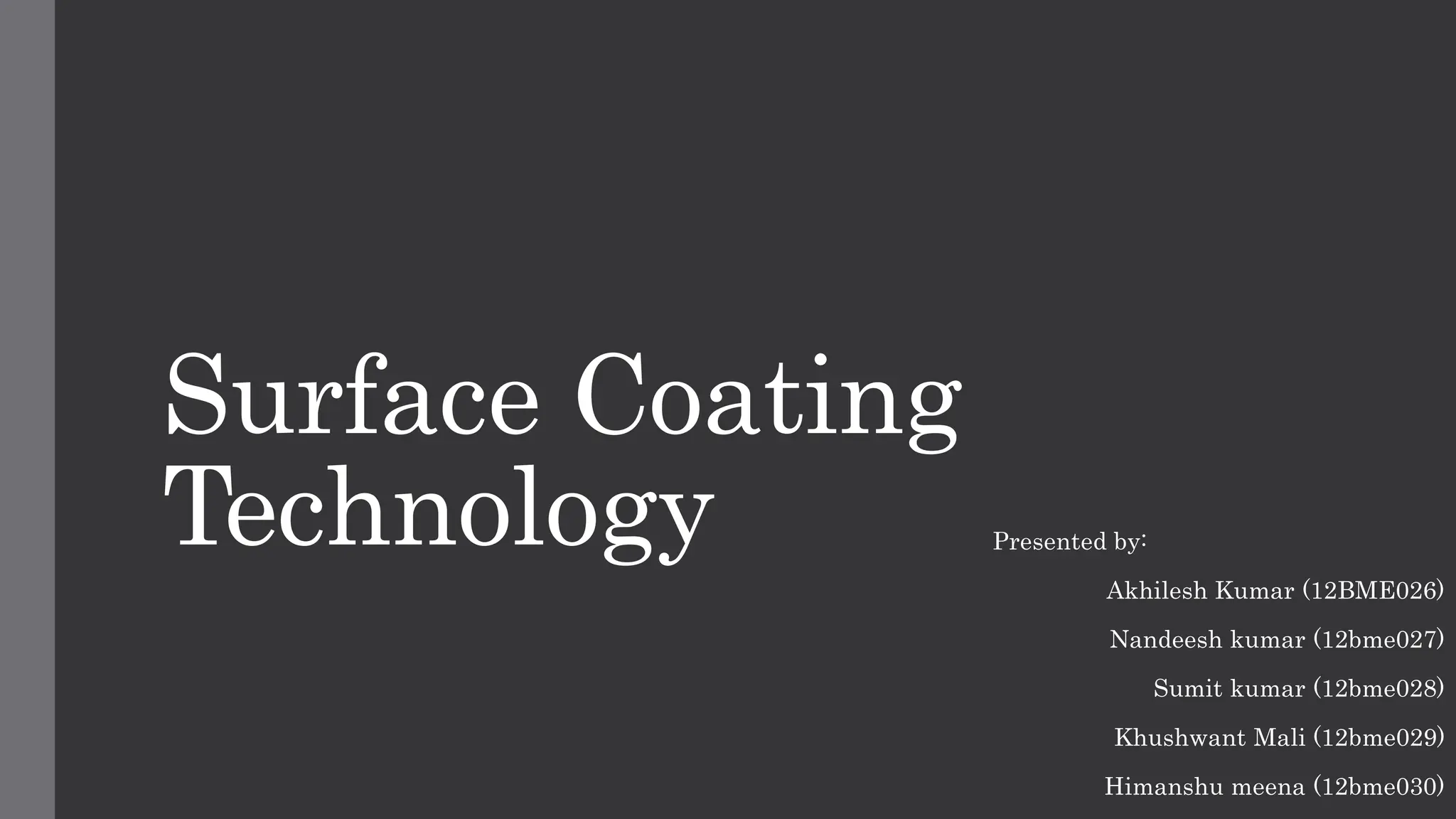 Surface coating technology mechanical engineering.pptx