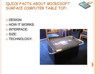 Surface computer | PPT