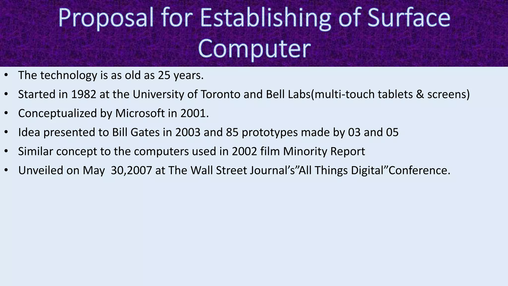 Surface computer | PPT