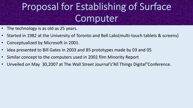 Surface computer | PPT